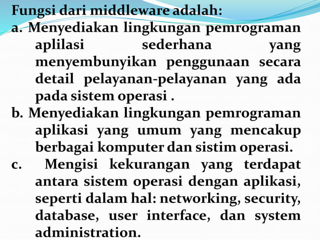 Slide bab 6 middleware | PPT