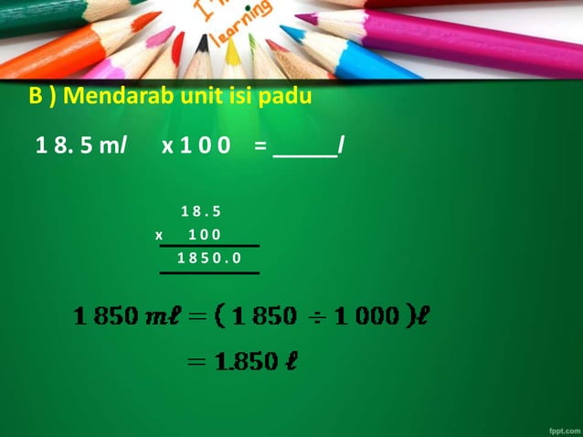 Bab 9 isipadu cacair | PPT