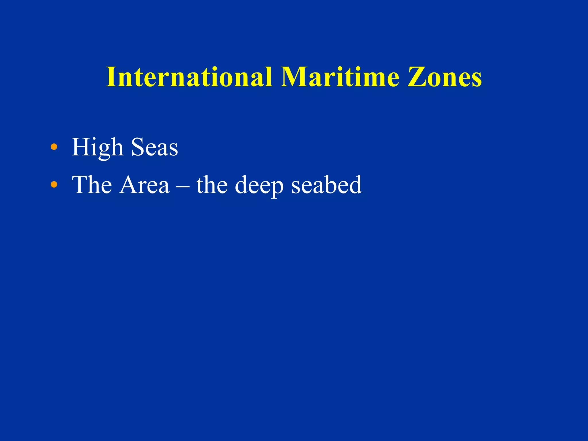 MARITIME ZONE AND JURISDICTION | PDF
