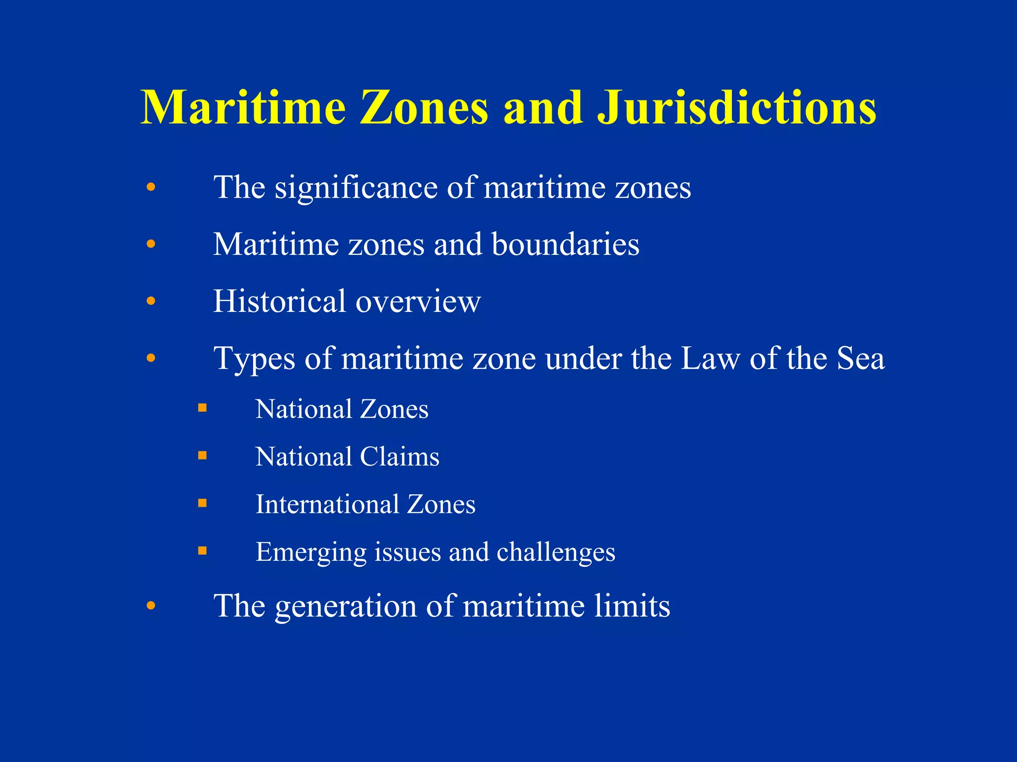MARITIME ZONE AND JURISDICTION | PDF