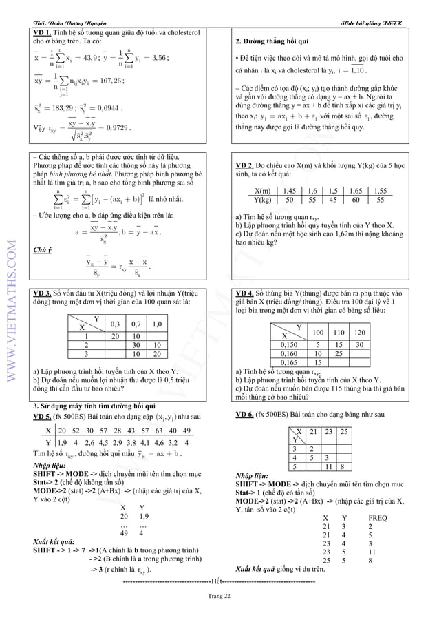 Slide bai giang_xac_suat_thong_ke | PDF
