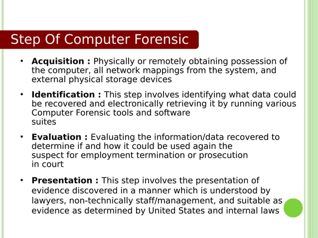 Computer Forensic | PPT