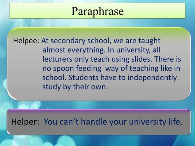 Slide basic helping | PPT