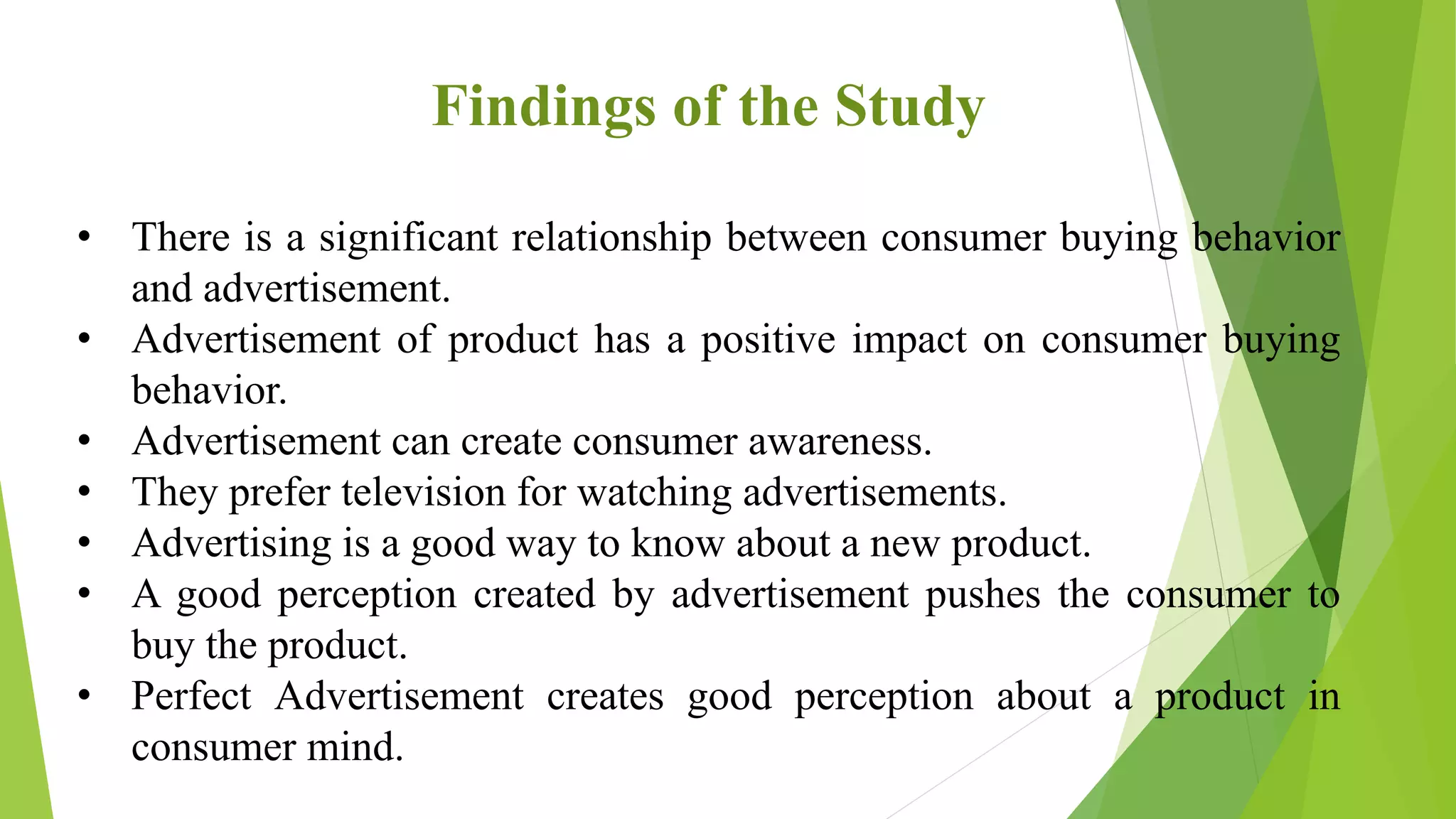 Impact of advertising on consumer buying behavior | PPTX