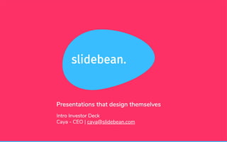 Slidebean 2016 Public Pitch Deck Template - Redesigned using Slidebean ...