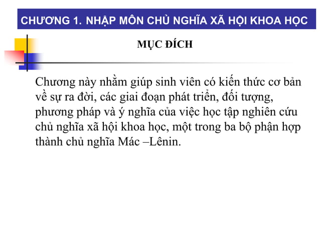 Slide Bài giảng môn CNXH khoa học - C1..pptx