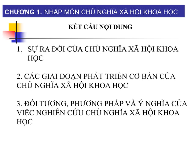 Slide Bài giảng môn CNXH khoa học - C1..pptx