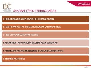 SLIDE RIBA DARIPADA BANK ISLAM TENTANG RIBA | PDF