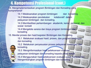 standar kualifikasi dan kompetensi guru BK | PPTX