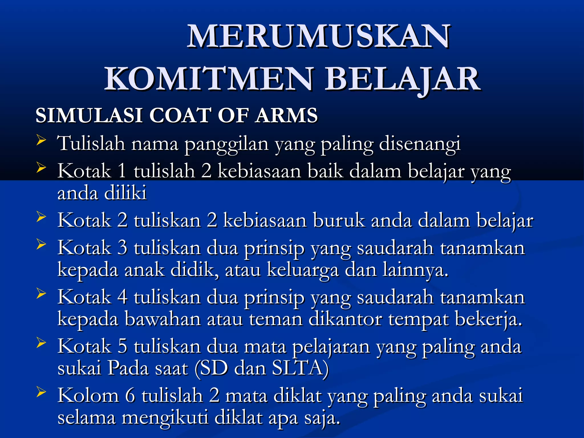 Slide blc lengkap | PPT