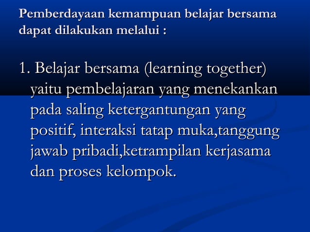 Slide blc lengkap | PPT