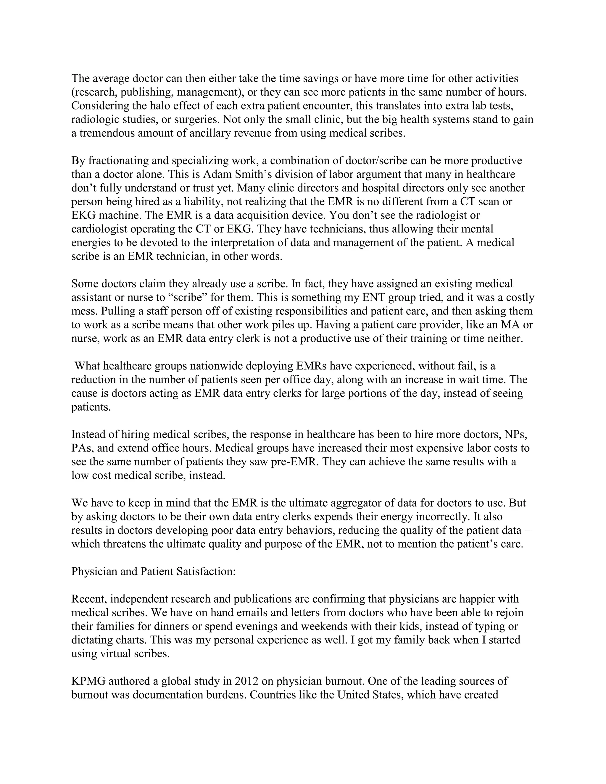 Virtual Medical Scribes | DOCX