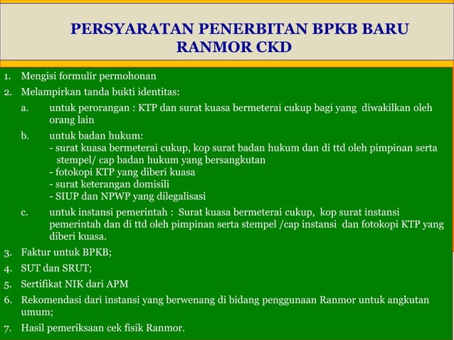 Pengetahua Tentang BPKB | PPT