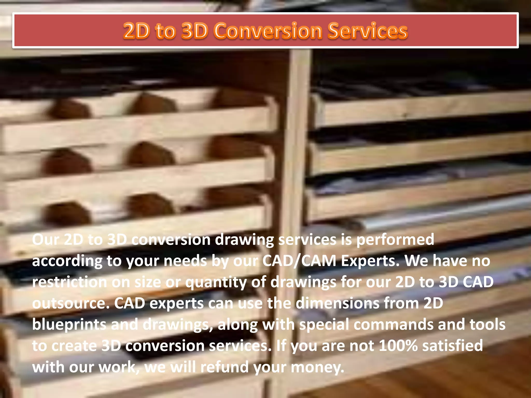 Convert 2d Drawing to 3d Model | PPTX