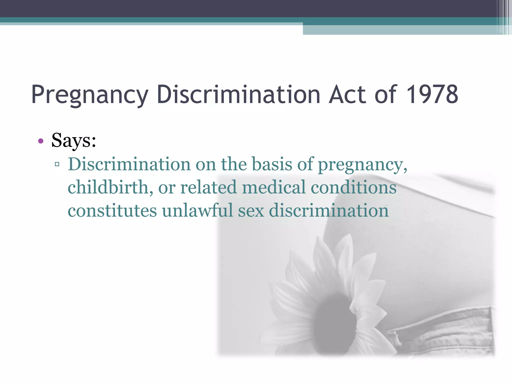 Pregnancy Discrimination | PPT