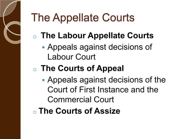 The belgian court system | PPT