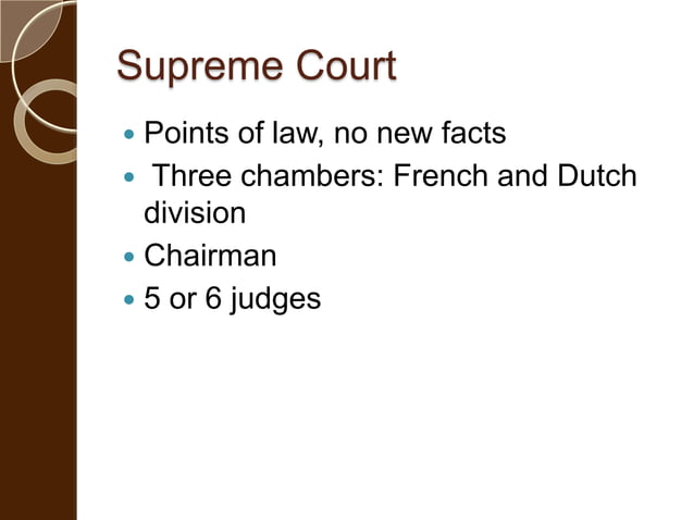 The belgian court system | PPT