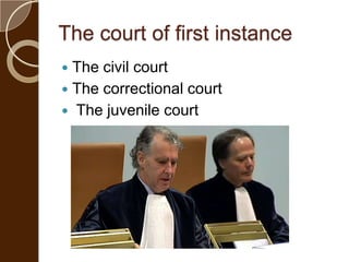 The belgian court system | PPTX