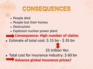 Life on the insurance market after Japanese disaster | PPTX