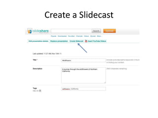 Creating a Slidecast | PPT