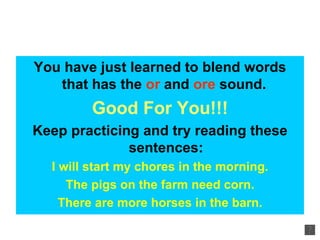 Blending Words With r-Controlled | PPT