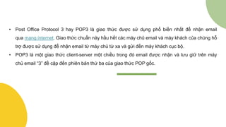 Slide bài giảng chương 2- học phần mạng máy tính | PPTX