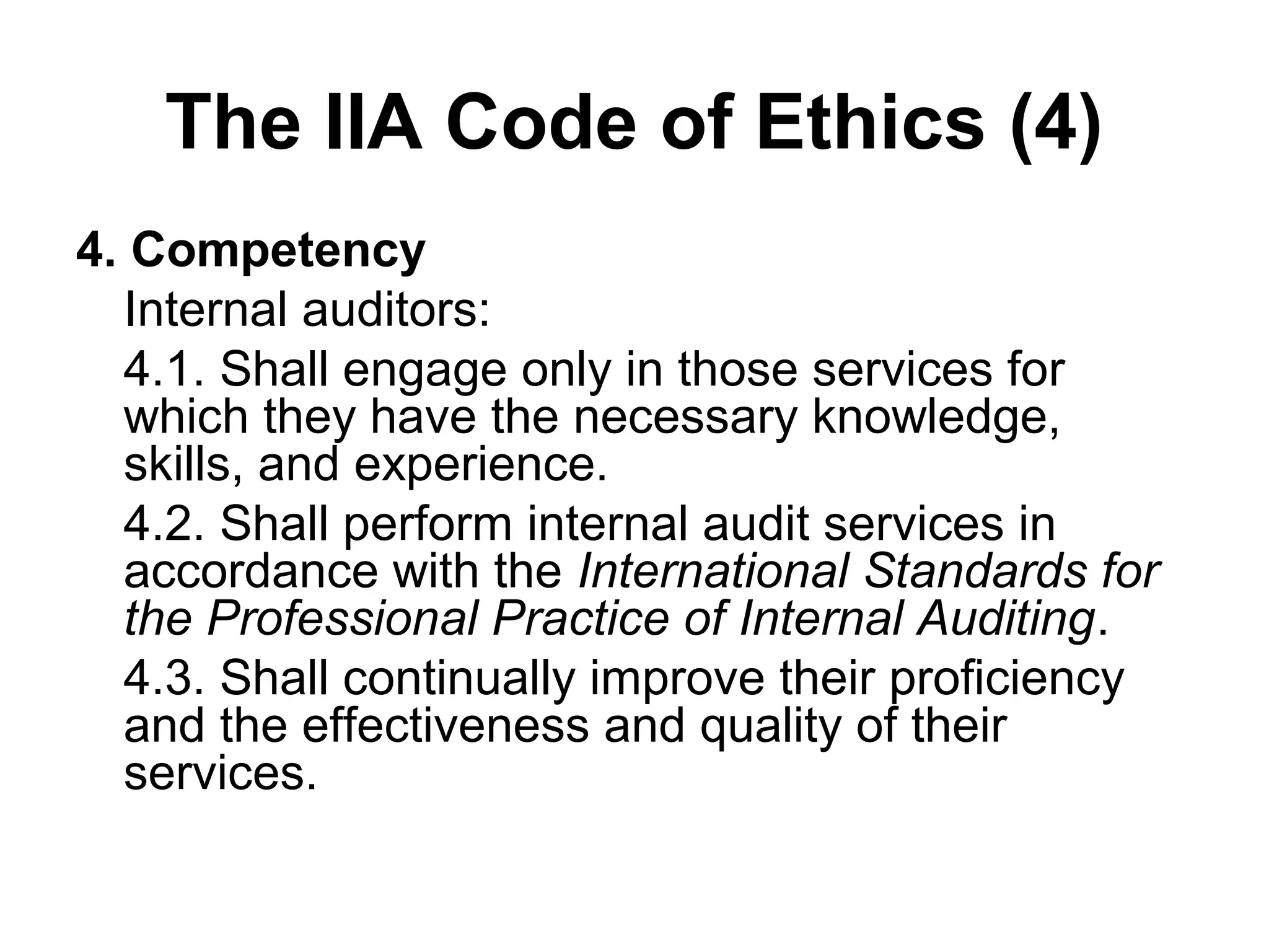 Slide cia course ethics | PPT