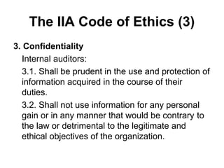 Slide cia course ethics | PPT