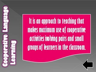 Cooperative Language Learning | PPT
