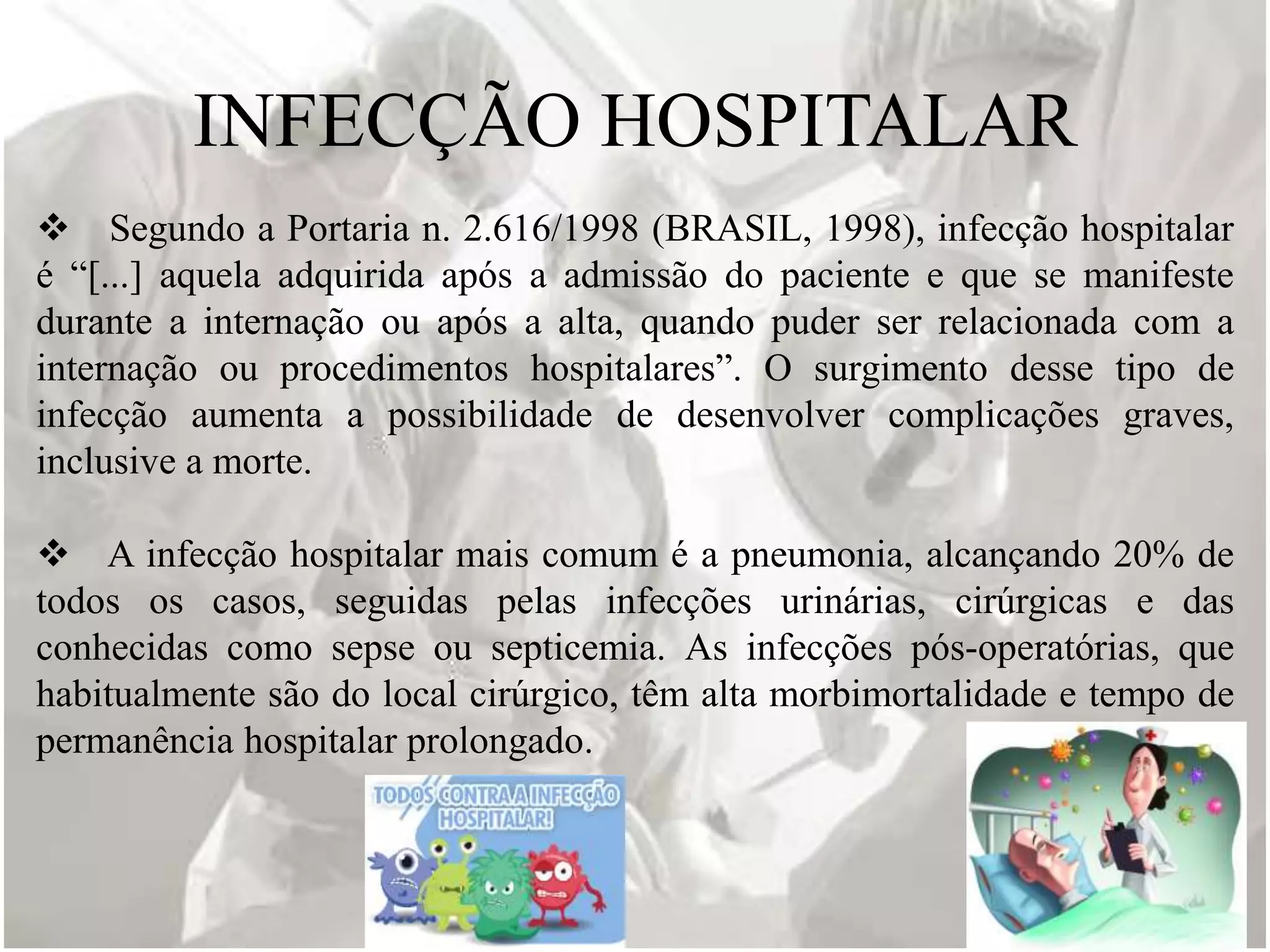 Prevenção e controle de infecção hospitalar em ambiente perioperatório ...