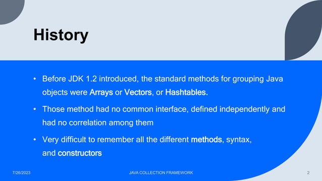 Slide Dasar Materi Java Collection Framework | PPT