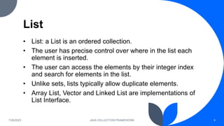 Slide Dasar Materi Java Collection Framework | PPT