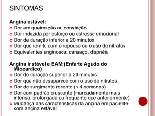 Slide de Angina de Peito | PPTX