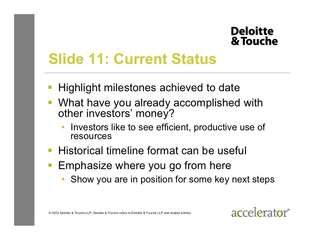 Slide Deck Example Slide Deck Example