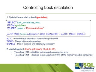 Welcome to the nightmare of locking, blocking and isolation levels! | PPT