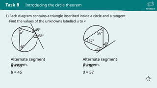 CIRCLE THEOREMS AND ALTERNATE SEGMENT THEOREM | PPTX
