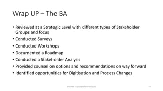 BA VALUE FOR AN ESG FRAMEWORK FOR A SUSTAINABLE BUSINESS MODEL IIBA | PPT