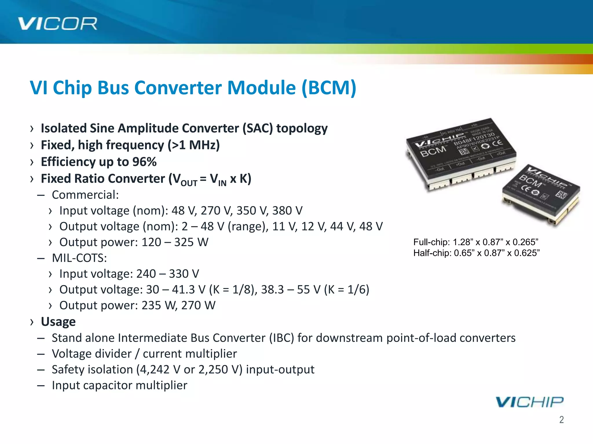 VI Chip BCM® Bus Converter Module | PPT