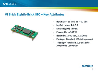 VI BRICK® IBC Intermediate Bus Converters | PPTX