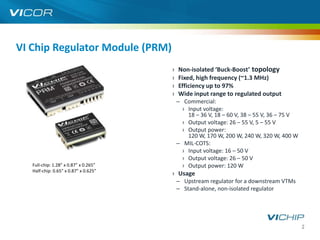 VI Chip PRM® Pre-Regulated Module | PPTX