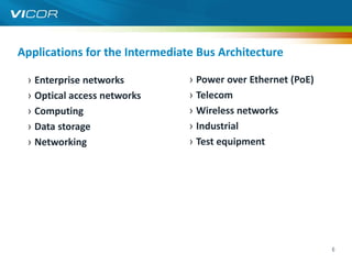 Intermediate Bus Architecture (IBA) | PPTX | Technology & Computing