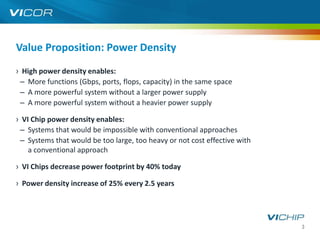 VI Chip VTM® Voltage Transformation Module | PPT