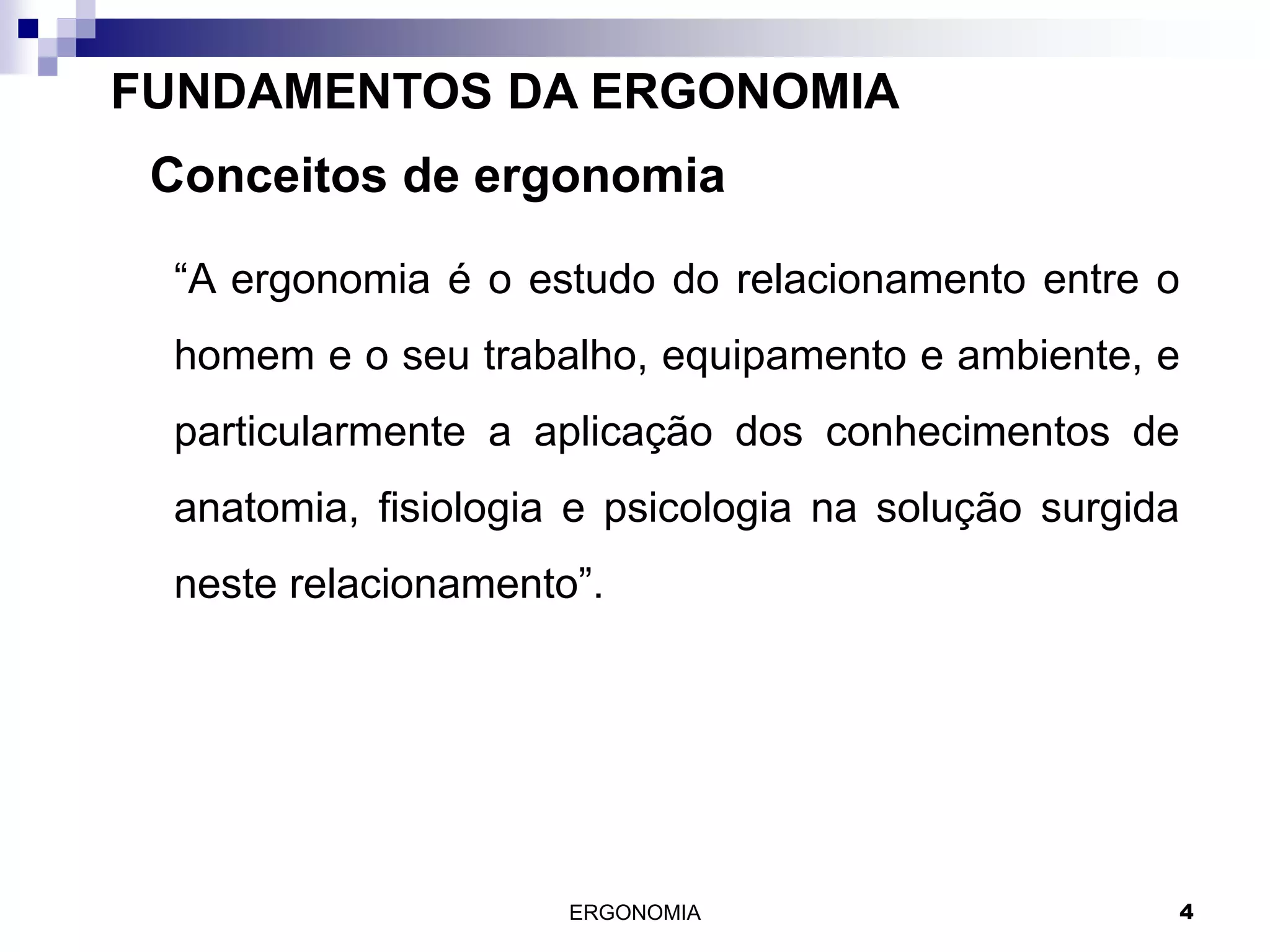 Slide de ergonomia | PPT