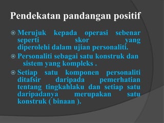 Slide definisi personaliti | PPTX