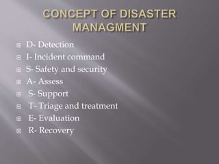 Slide disaster managment | PPT