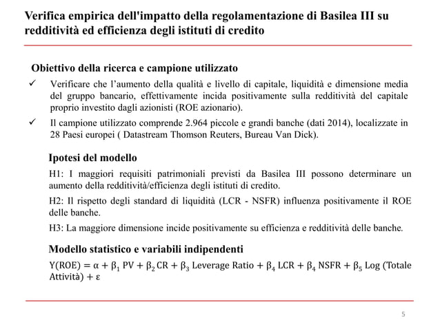 Basel III, profitability and efficiency of banking system: an empirical ...