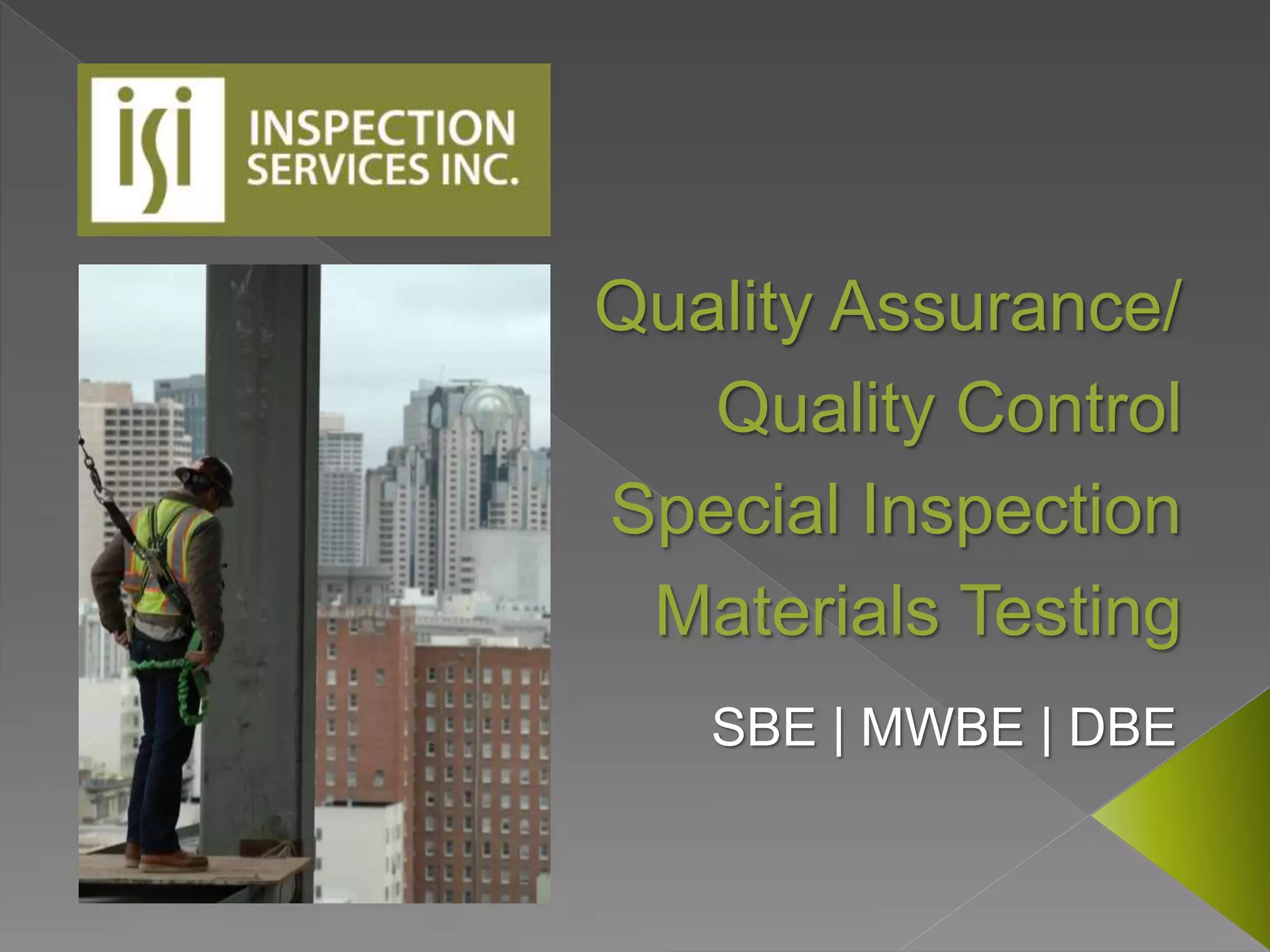 Introducing Inspection Services, Inc. | PPT