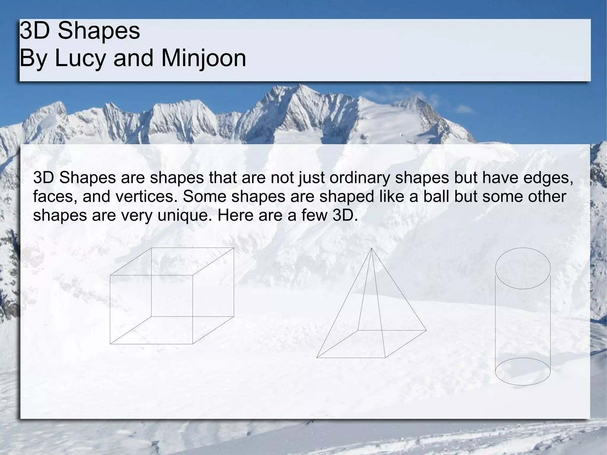 3D Shapes | ODP