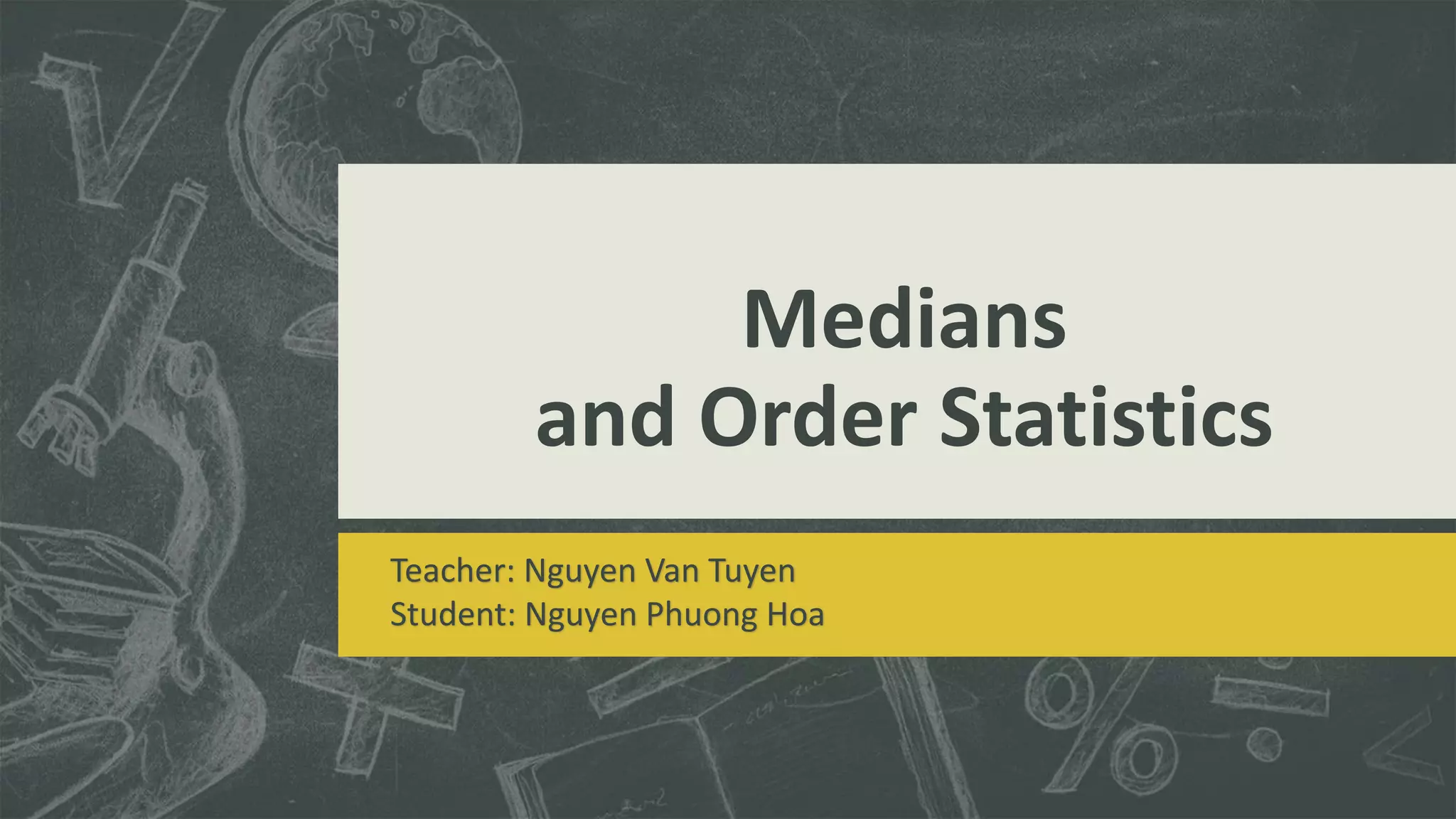Medians and Order Statistics | PPTX