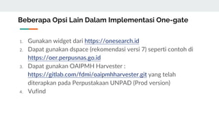One-gate Library Portal | PPT